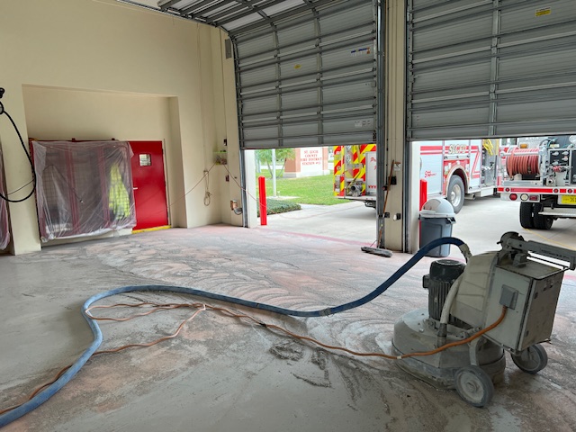 Transforming a Fire Station Bay: From Epoxy to Polished Concrete – G ...