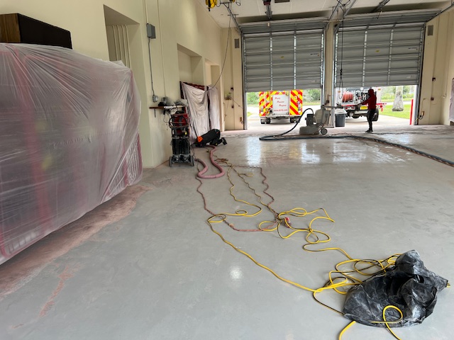 Transforming a Fire Station Bay: From Epoxy to Polished Concrete – G ...